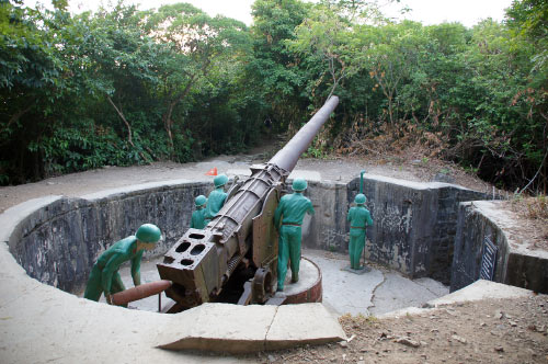 Cannon Fort on Catba Island, Vietnam