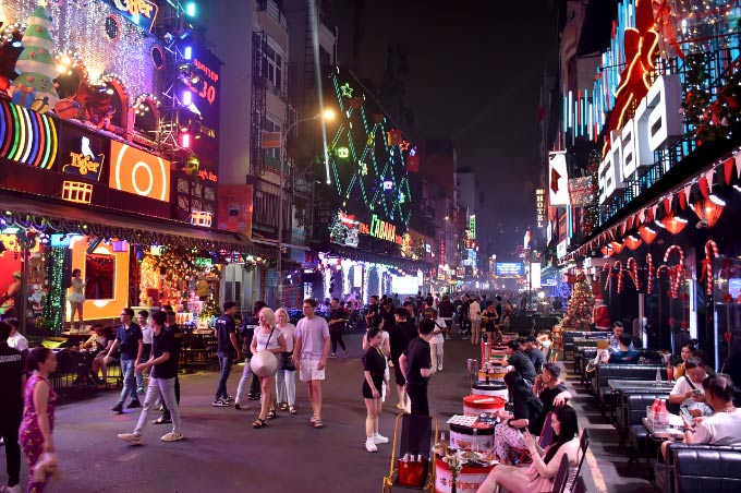 Bui Vien Pedestrian Street is the most popular place in all of Vietnam
